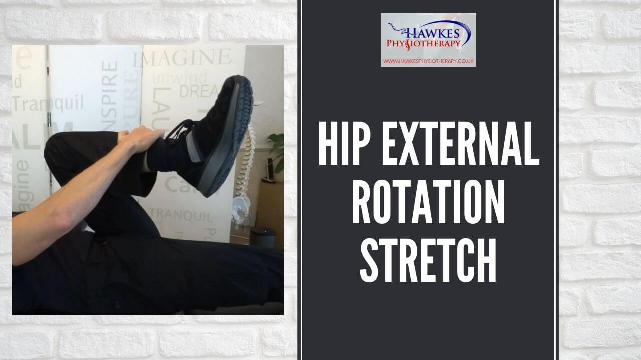Hip External rotation stretch - Hawkes Physiotherapy