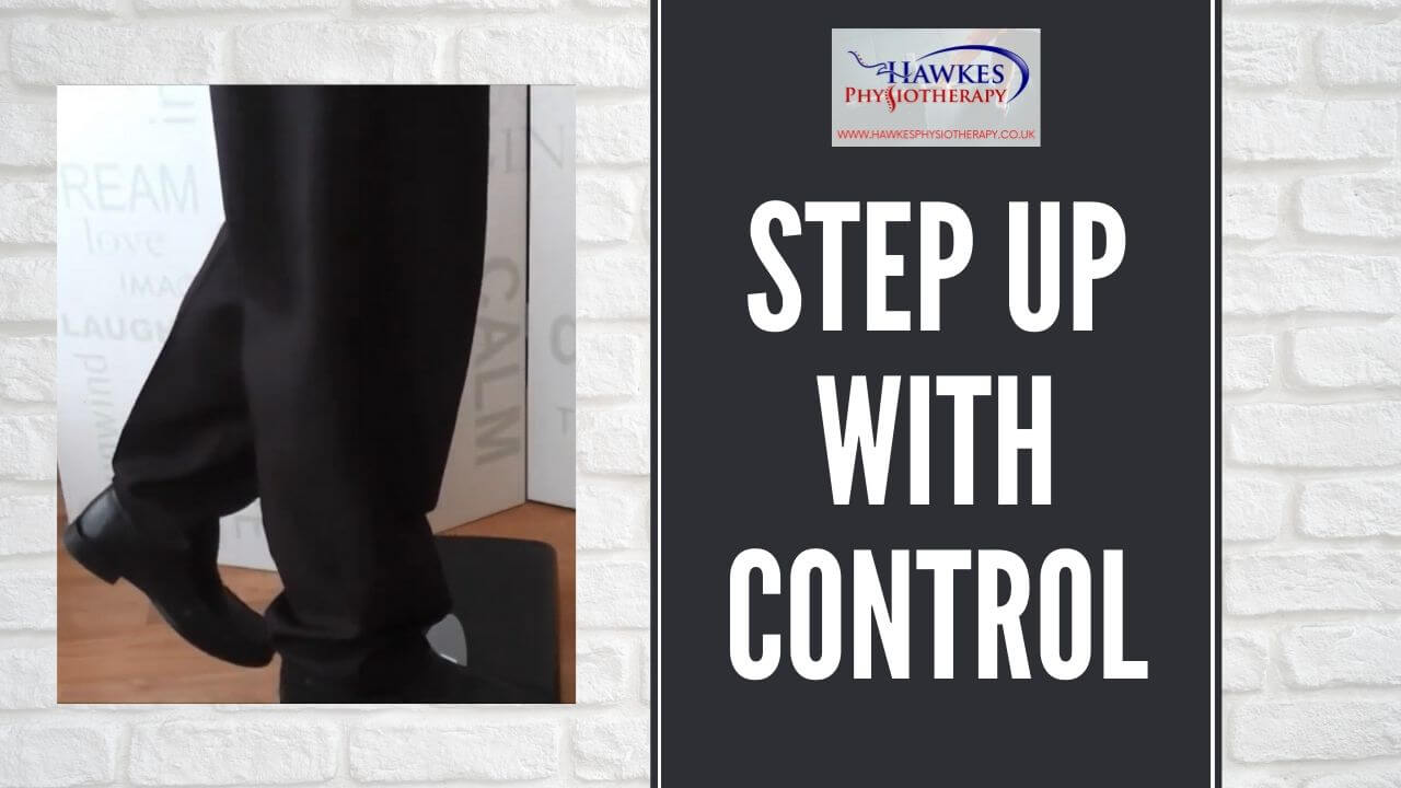 Step up with control - Hawkes Physiotherapy