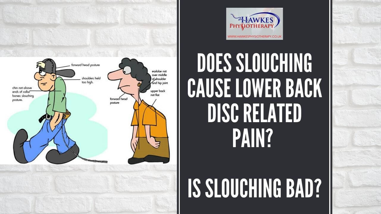Does slouching cause lower back disc related pain? Is slouching bad?