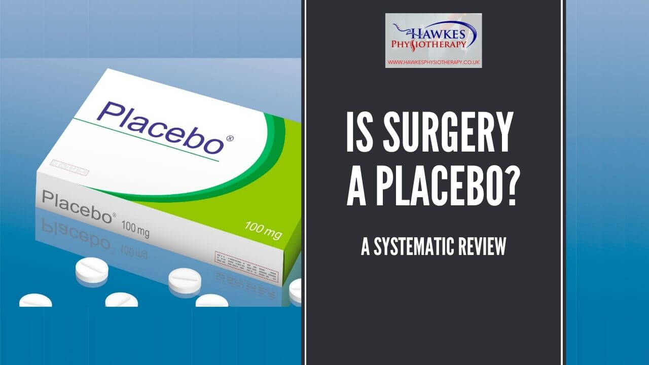 Is Surgery a Placebo? Comparing real versus sham surgery.